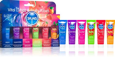 Skins Vital And Fruity Lubes Conjunto De Géis Lubrificantes Notinopt