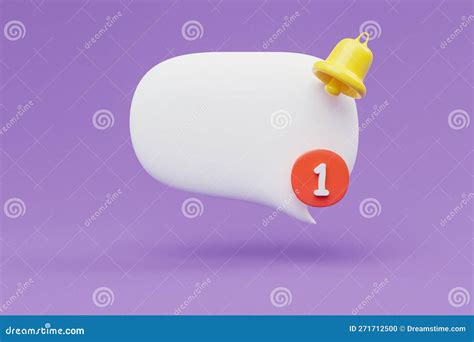 Floating Chat Symbol For Smartphone Application Ui On Orange Background Reminder Popup Bell