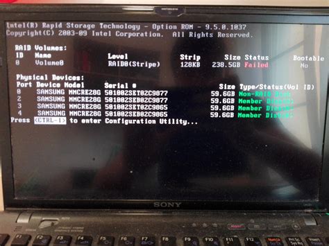 RAID Volumes Have Failed Status Super User