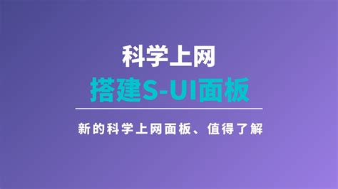 2024年vutrl搭建s Ui新科学上网面板 一键脚本搭建教程 可视化s Ui面板 更加安全 操作简单、详细、管理方便、滑般的体验，新手上车新体验，相比xray有不一样的使用体验 一瓶奶油