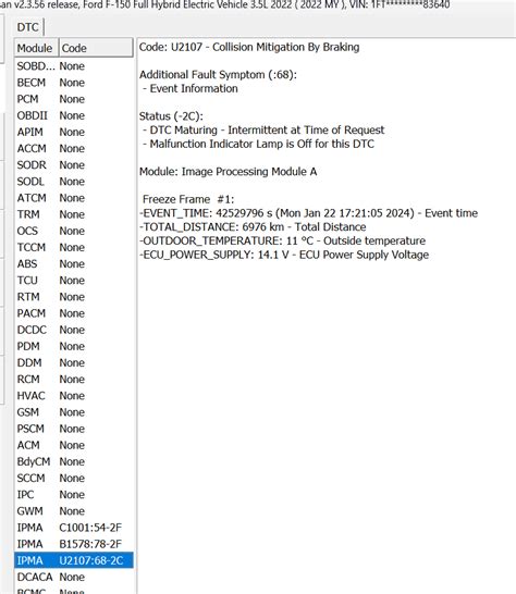 Collision Camera Error Dealer Thinks It S My Dash Cam Install F Gen Ford F
