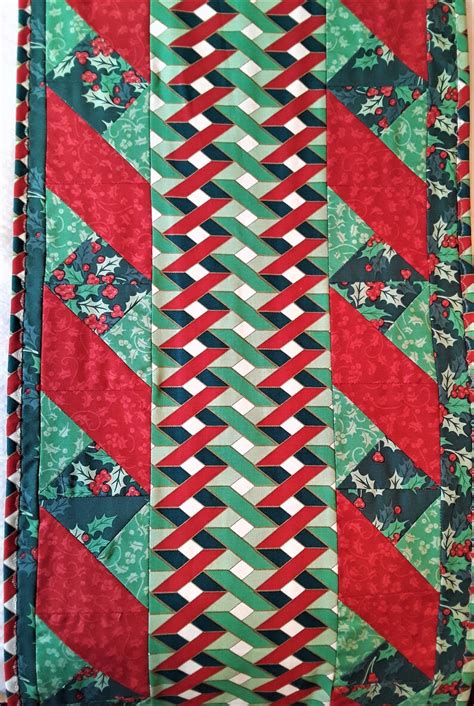 Christmas Ribbon Table Runner Etsy