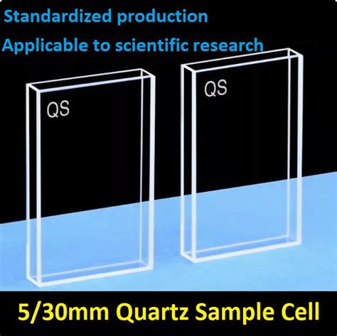 Quartz Fluorescence Sample Cell 5mm30mm Two Optical Path Ultraviolet