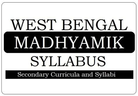 Wbbse Syllabus 2025 Class 10 Wb Madhyamik Syllabus 2025 Pdf Download