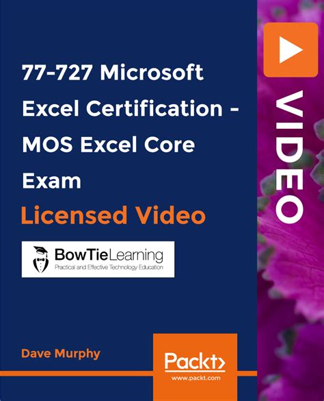 77 727 Microsoft Excel Certification Mos Excel Core Exam By Packt Cademy