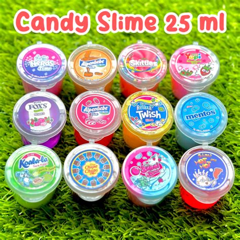 Candy Slime 25 Ml Termurah Slime Kualitas Terbaik Slime Mini Slime Kecil Slime Lucu