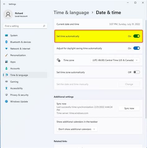 How To Turn On Or Off Set Time Automatically In Windows 11 Geek Rewind