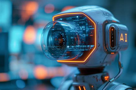 face of ai robot reflected data source cyber security ai learning