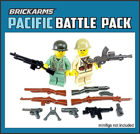 Brickarms Wwii Pacific Pack Pack Lego Minifigure Weapons Pack