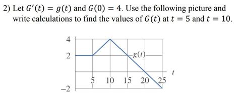 Solved 2 Let G′ T G T And G 0 4 Use The Following