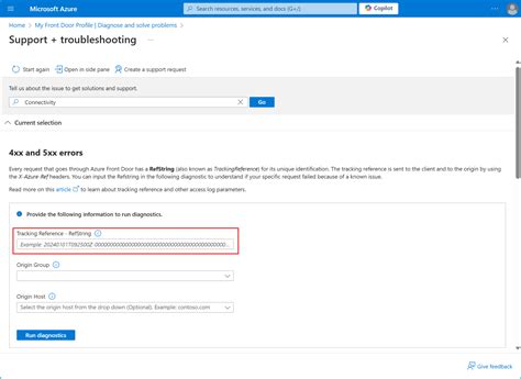 Troubleshoot 4xx And 5xx Errors Using Reference String Azure Front