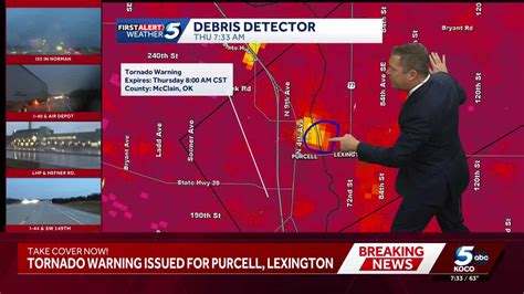 Radar Confirms Tornado Debris Near Purcell Amid Severe Storms In Oklahoma