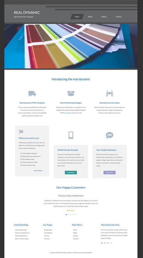 Real Dynamic Html Template Free Download Designhooks