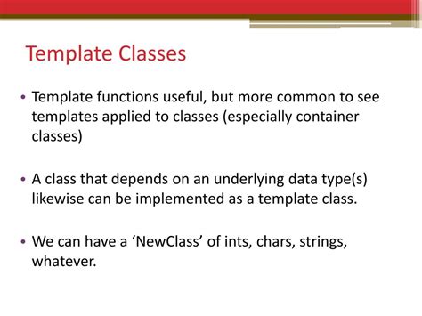 Template Classes Cmps Ppt Download