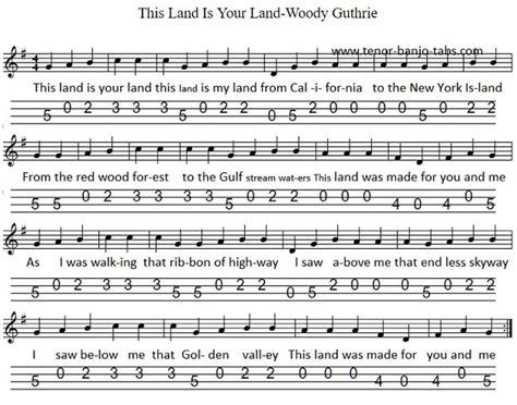 This Land Is Your Land Guitar Chords