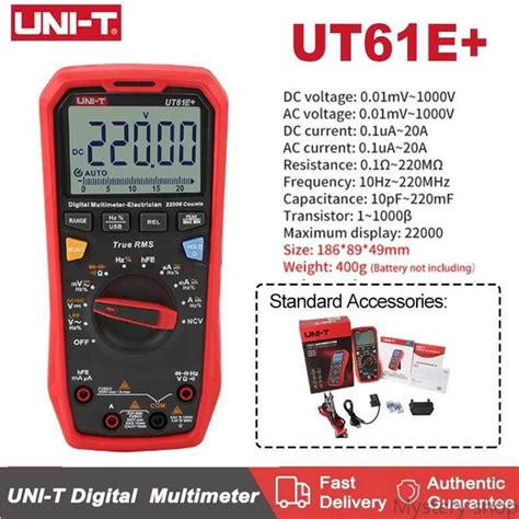 Uni T Ut61e Цифровой мультиметр купить по выгодной цене с доставкой по Москве и всей России