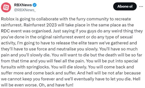 Roblox Is Participating In Rainfurrest 2023 Rgocommitdie