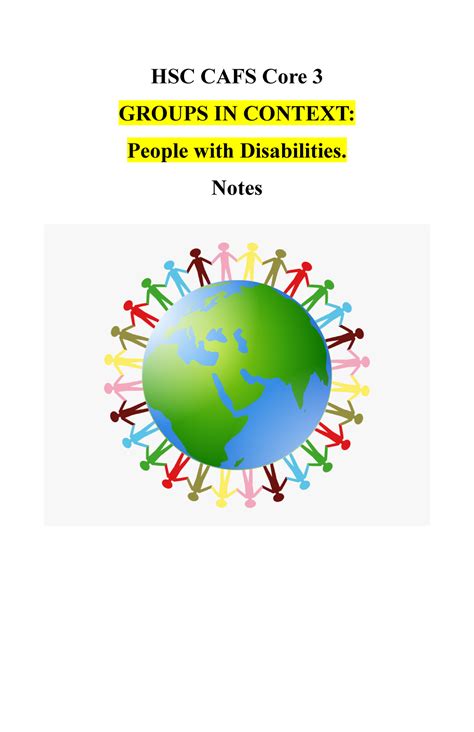 hsc cafs core 3 hsc cafs core 3 groups in context people with