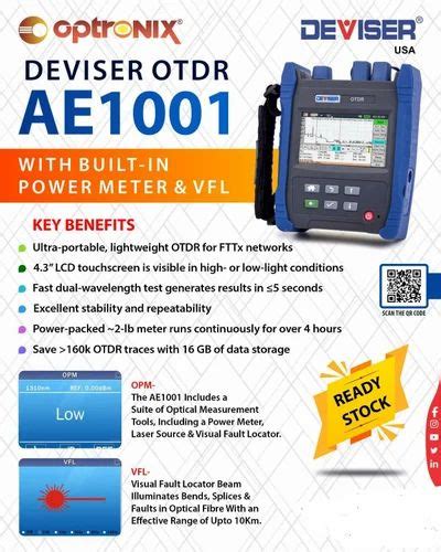 Deviser Optical Time Domain Reflectometers For Fiber Testing 80 Km At ₹ 39999 In Jaipur