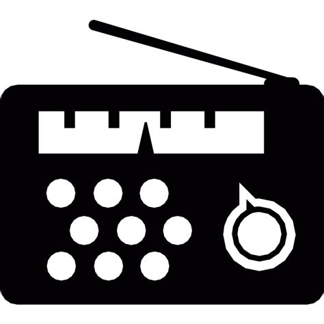 Radio With Analogue Tuner Vector Svg Icon Svg Repo