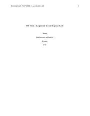 Sexual Response Cycle Model Docx Running Head PSY WEEK ASSIGNMENT PSY Week Assignment