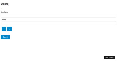 Fomik Dynamic Form Array Validation Codesandbox