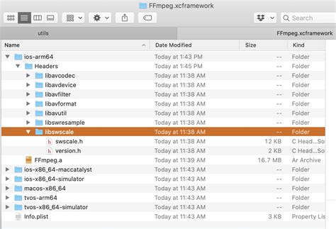 Xcode Consume FFmpeg XCFramework From Objective C Headers Not Found Stack Overflow