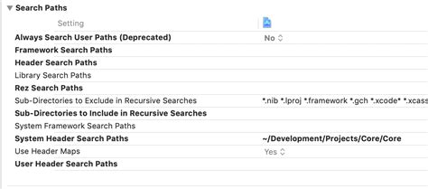 Objective C How To Properly Add System Header Search Paths In Xcode Stack Overflow