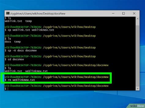 Cygwin Command Cheat Sheet