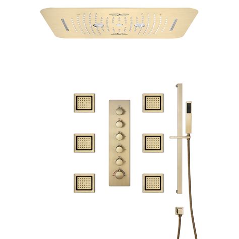 Reno 23 Ceiling Mounted Complete Led Music Shower System Smart