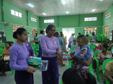 ဆင်ပေါင်ဝဲမြို့နယ်တွင် ကိုယ်ဝန်ဆောင်နှင့် နို့တိုက်မိခင်များ အာဟာရဖွံ့ဖ