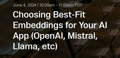 Santiago Valdarrama On Linkedin Live Free Session About Ai Embeddings