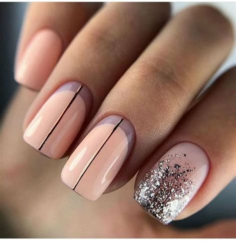 Нюдовий манікюр квадрат 59 фото