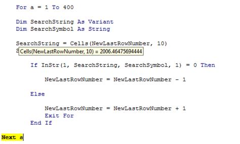 Vba Issue Using Instr With Cell Formats Stack Overflow