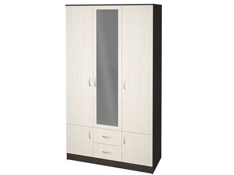 Шкаф трехстворчатый Ронда ШК 3 венге дуб белфорд купить за 9990 руб в Москве интернет