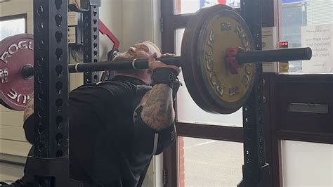Hafthor Björnsson Bench Presses 265 Pound Dumbbells For Reps During