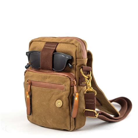 Sling Bag Men Sling Bag Canvas Sling Bag Leather Sling Bag Etsy