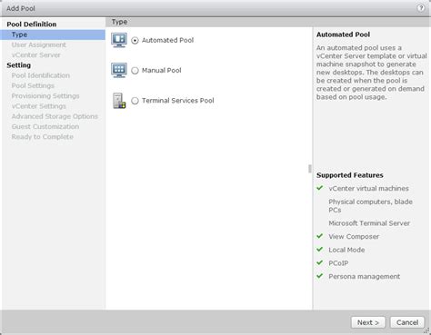 Horizon View 53 Part 12 Creating An Automatic Linked Clone Desktop