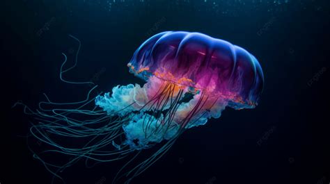 물에 밝은 해파리 판타지 부동 해파리 고화질 사진 사진 해파리 배경 일러스트 및 사진 무료 다운로드 Pngtree