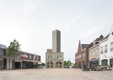 Monadnocks Abstract Tower Has Patterned Brickwork Walls