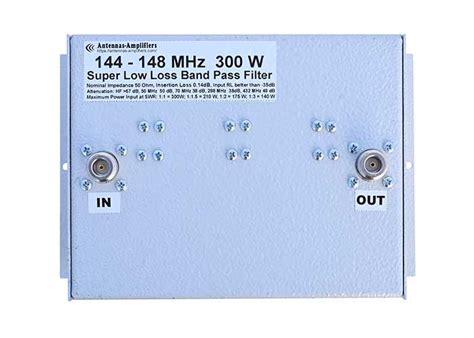2m 144 148mhz 300w Bandpass Filter Transmit Receive