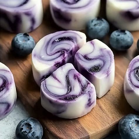 Irresistible Blueberry Swirl Yogurt Bites For Healthy Snacking