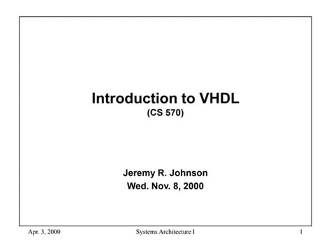 Vhdlppt Verilog Hardware Description Language Ppt Programming