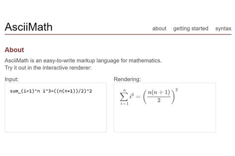 Rendering Math In Html Mathml Mathml Core And Asciimath Rcsharp