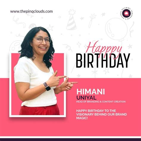 The Pinq Clouds On Linkedin Birthdaycelebration Creativeleader Inspiration Happybirthday