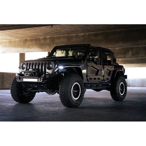 Dv8 Offroad Fdjl 07 Slim Fender Flares For 18 23 Jeep Wrangler Jl