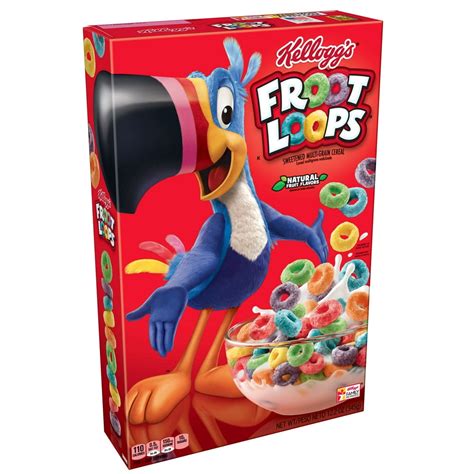 Kelloggs Froot Loops Breakfast Cereal Original Low Fat 12 2 Oz Box