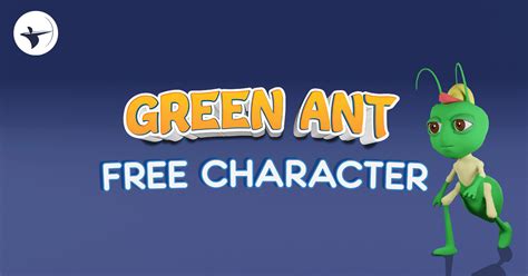 Rigged Stylized Green Cartoon Ant Character 캐릭터 Unity Asset Store