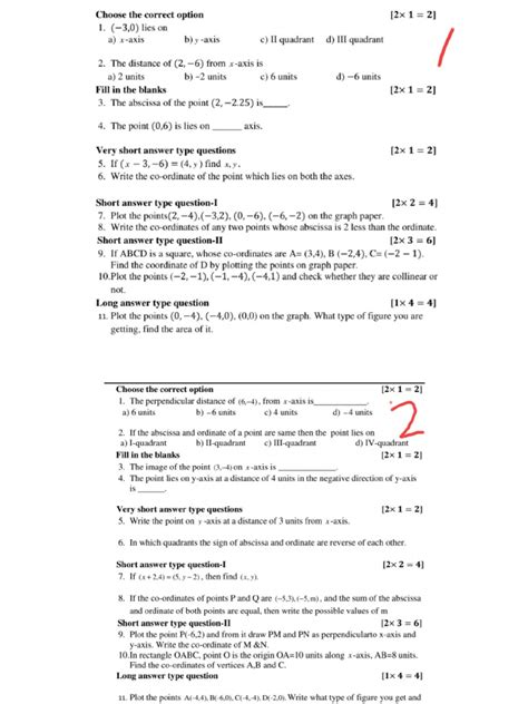 Ch 3 Coordinate Geometry Basic And Hots Pdf