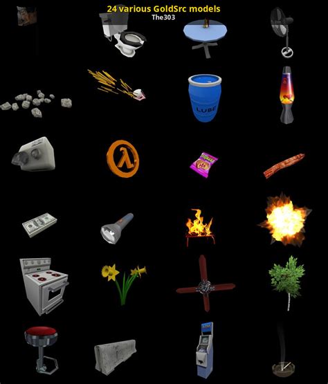24 Various Goldsrc Models 3d Model